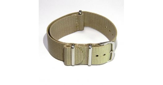 Ремешок для часов Zulu Nato 22 мм бежевый