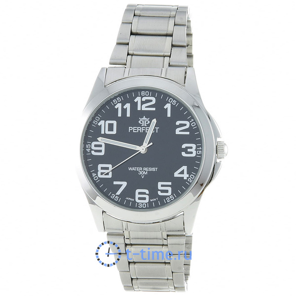 Часы PERFECT 012 P корп-хр циф-чер с сер — t-time.ru